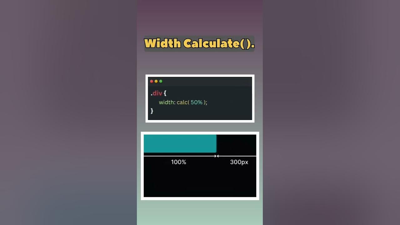 Width Calculate( ).#css #new #best #video #viralvideo #shorts #coding #tutorial#trending# ...