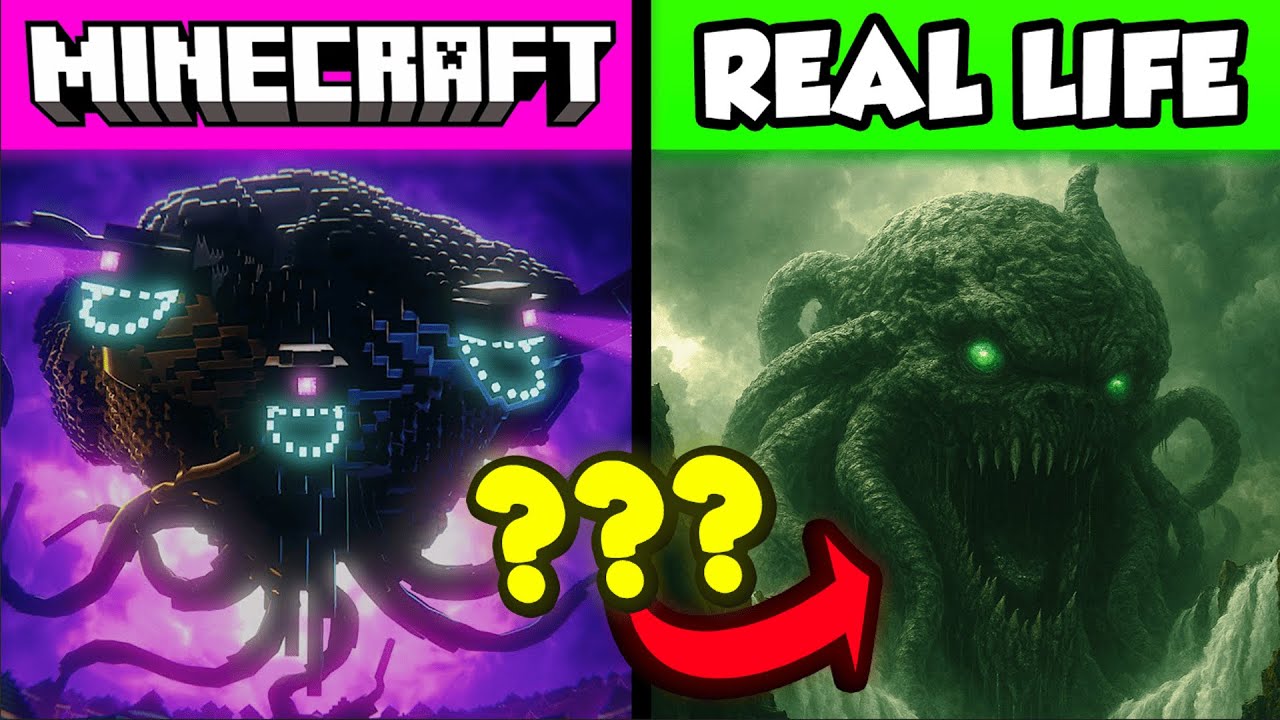 MINECRAFT MOBS and ITEMS vs REAL LIFE – Every MOB Compared! | MINECRAFT ...