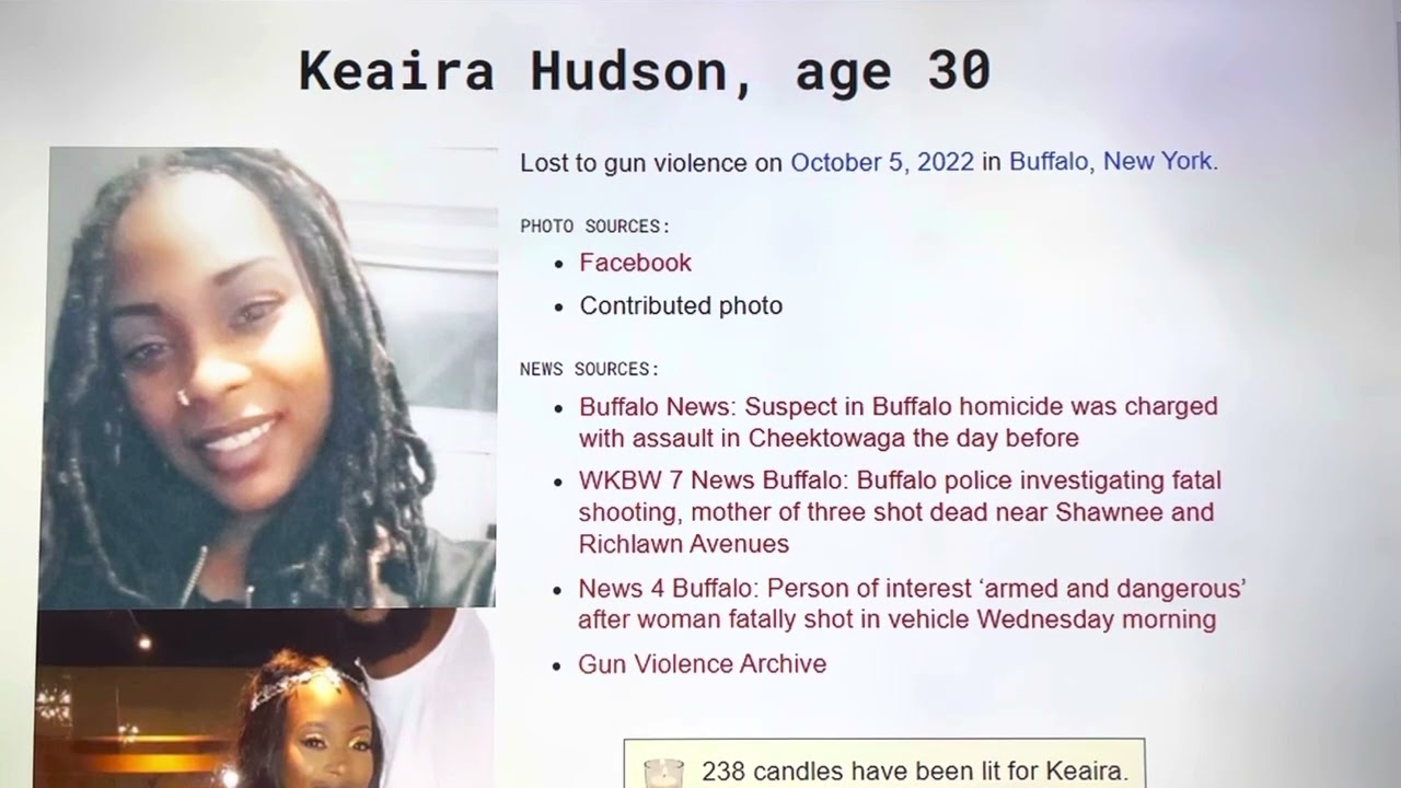 BUFFALO NY OCT 5 2022 KEAIRA HUDSON 30 MOTHER OF 3 SHOT KILLED BY EX ...