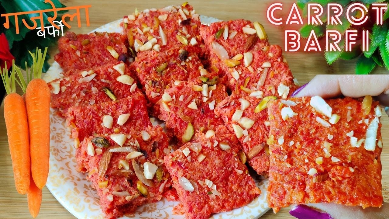 Carrot Barfi recipe | Gajar Ki Barfi | गजरेला की बर्फी | Winter Special ...
