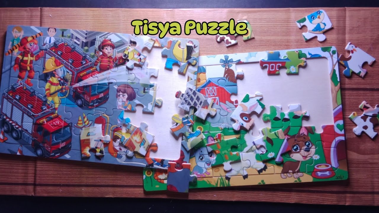 Challenge ! Menyusun Dua Bentuk Puzzle 30 Pcs Secara Acak | Bermain ...