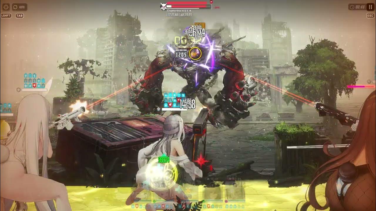 [Goddess of Victory: Nikke] Union Raid: Lv.10 [Chatterbox] with Modernia Comp - YouTube