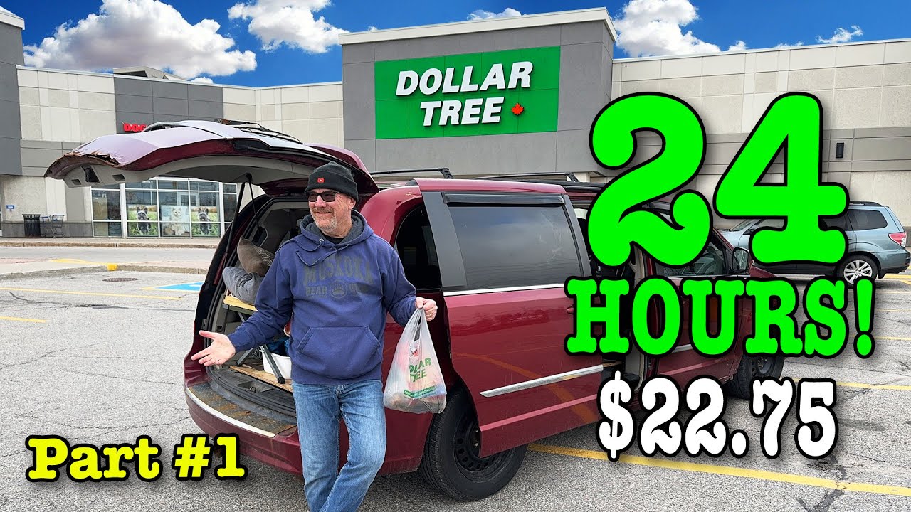 Surviving Off ONLY Dollar Tree for 24 HOURS EATING JUNK!!! PART 1 - YouTube