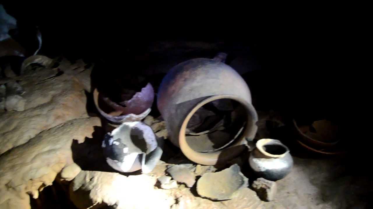 Mayan Pottery in ATM Cave - YouTube