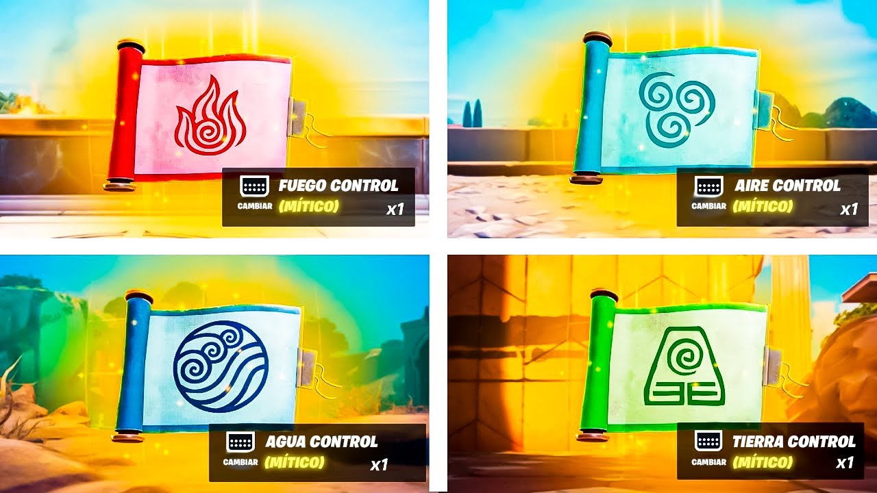 ¡4 ELEMENTOS! NUEVAS **ARMAS MITICAS** AVATAR X FORTNITE! (RECOMPENSAS ...