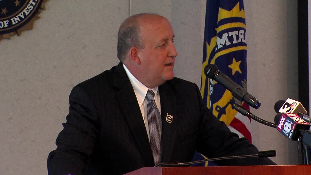 Special Agent in Charge Stephen Anthony speaking at Cleveland FBI ...