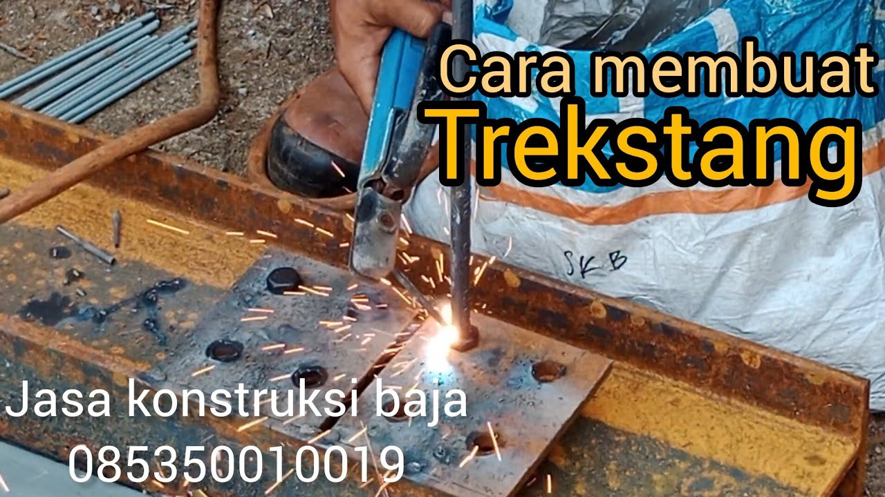 cara mudah membuat trekstang atau sagrod - YouTube