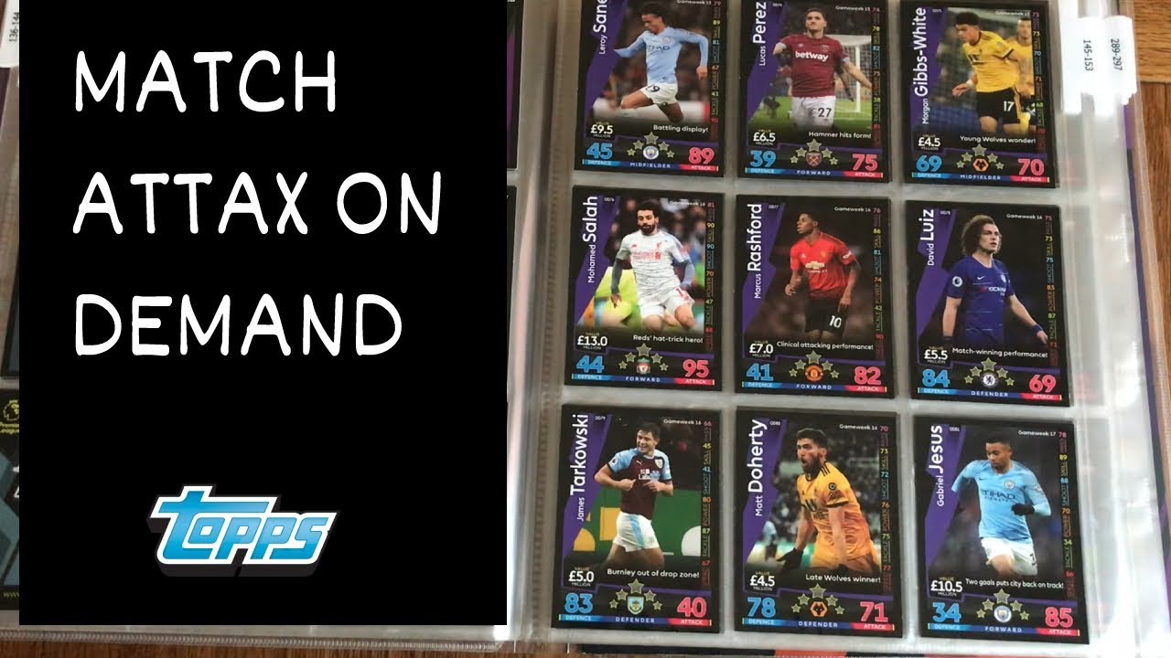 MATCH ATTAX 2018/19 ON DEMAND FULL SET UPDATE - YouTube