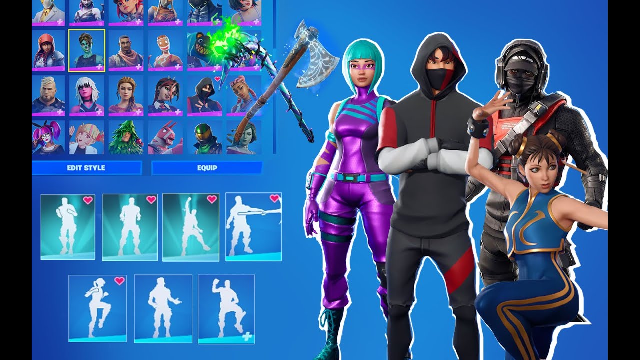 FORTNITE LOCKER TOUR - IKONIK,WONDER,REFLEX.. - YouTube