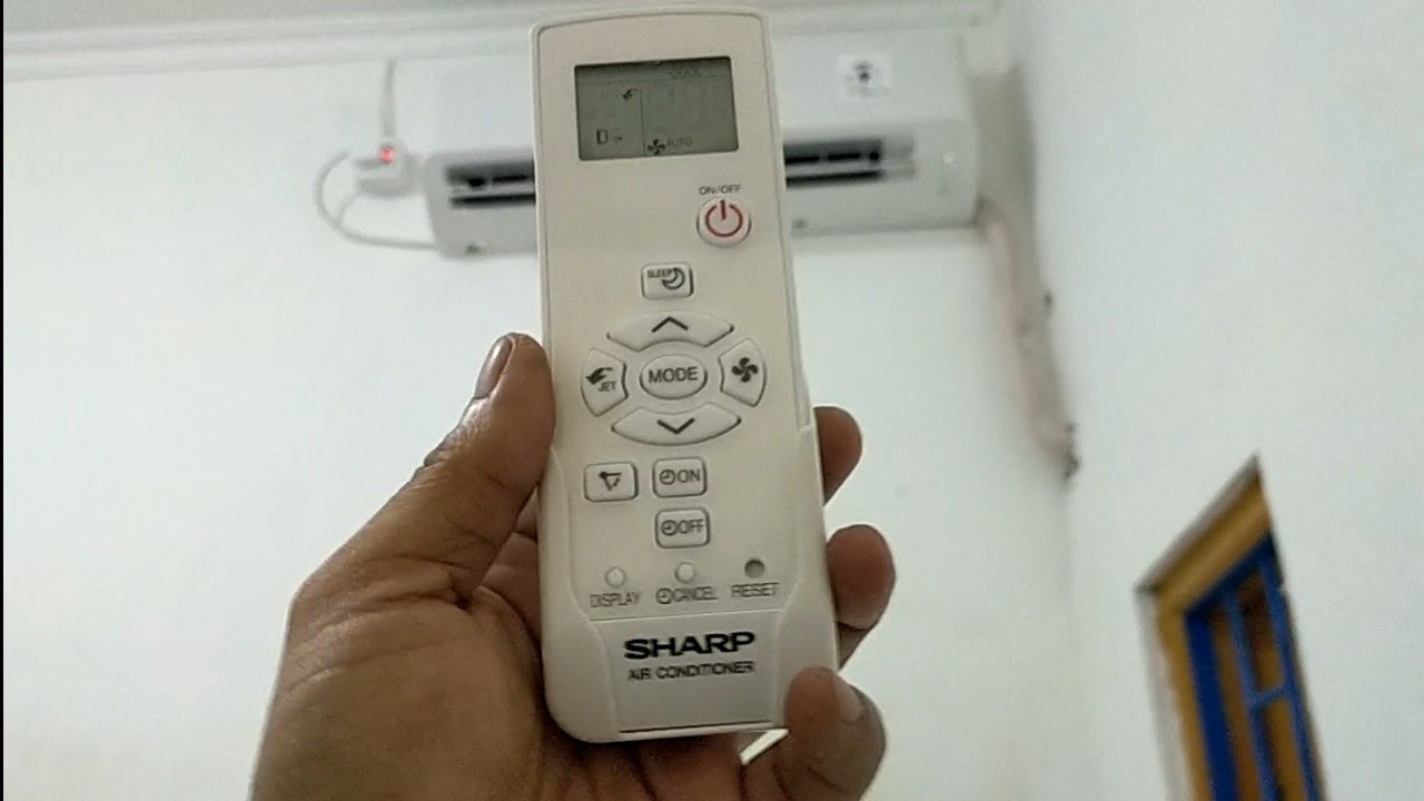 Begini caranya setting Remot AC SHARP supaya cepet dingin pada saat ...