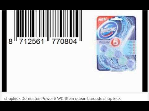 shopkick Domestos Power 5 WC-Stein ocean barcode shop kick - YouTube