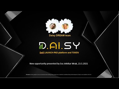 Daisy DeFi launchpad and token announcement 23.5.21 - YouTube
