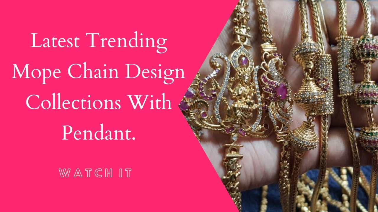 Latest Trending Mope Chain Design Collections With Pendant - Shree ...