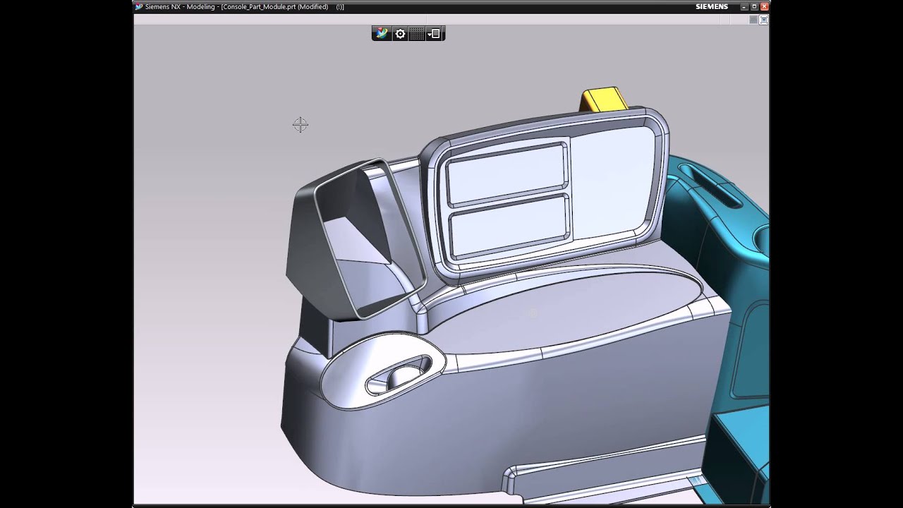 NX CAD - NX8.5 - Part Module Unite with Region Select - YouTube