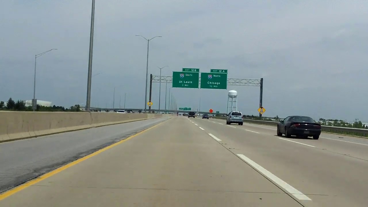 Veterans Memorial Tollway (Interstate 355 Exits 7 to 12) northbound ...