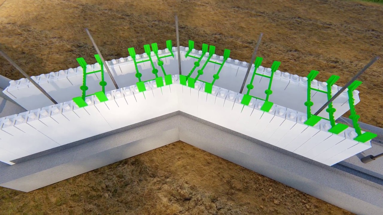 Insulated Concrete Forms Installation - Angled Corners 07 - YouTube