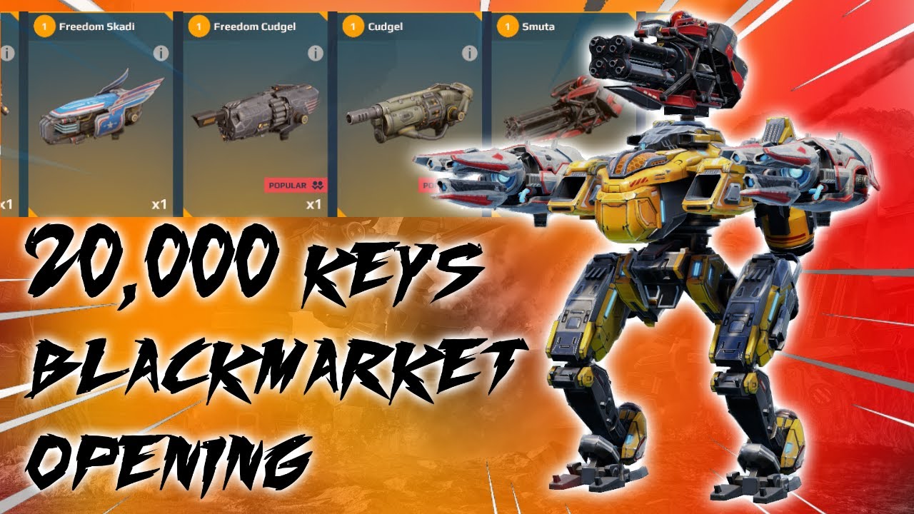 20,000 KEYS HUGE BLACKMARKET OPENING | With Rewards Chart | War Robots ...