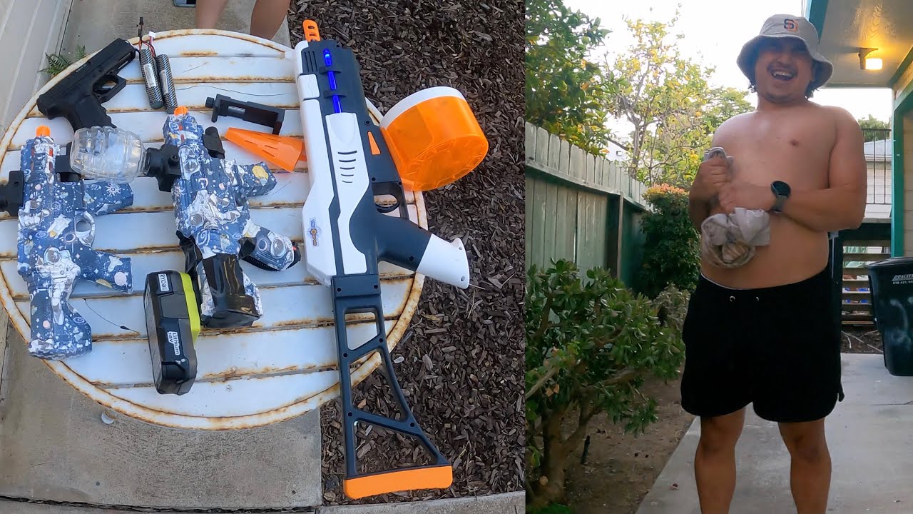We try to make the most powerful Orbeez gel gun, How painful Is it ...