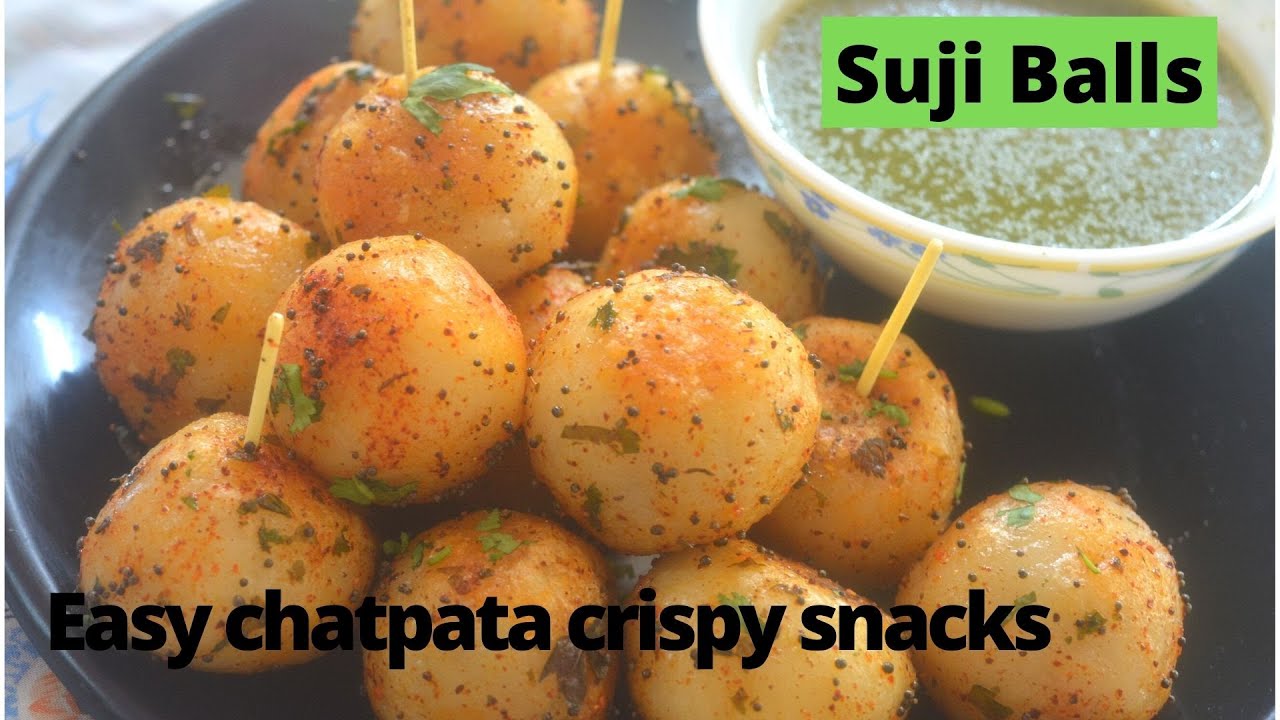 Instant Suji balls Recipe by Vijaya Modi Snacks Recipe | Breakfast ...