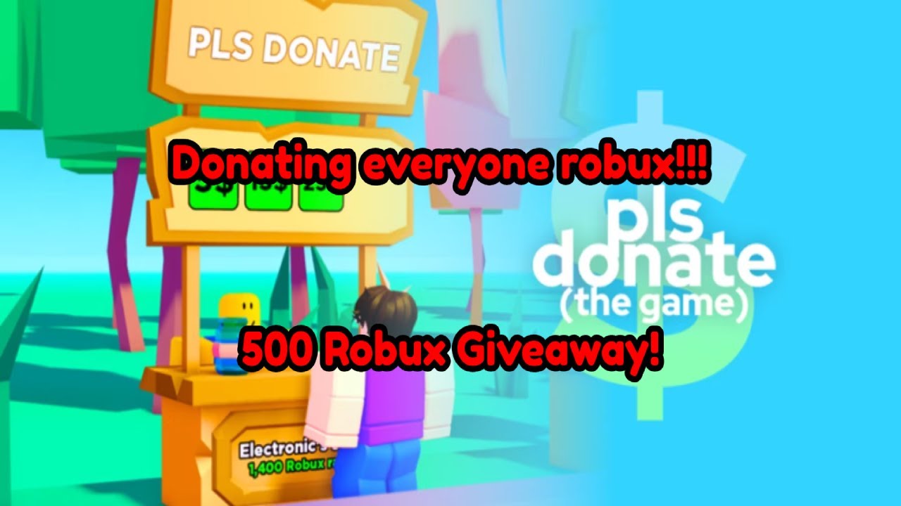 Donating Robux To Everyone ┃PLS DONATE LIVE - YouTube
