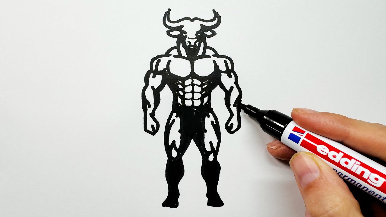 How to Draw a Minotaur - YouTube