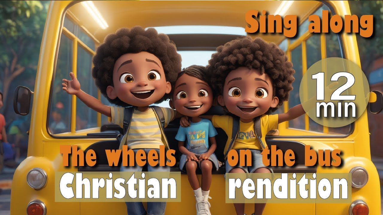 Fun Animated sing-along |The love of Jesus goes round & round/wheels on ...