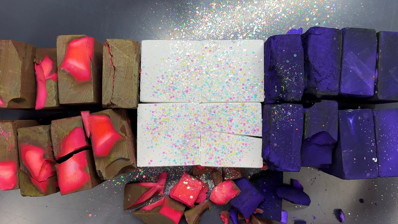 Red and Violet Dyed Blocks + Plain💕💕 - YouTube