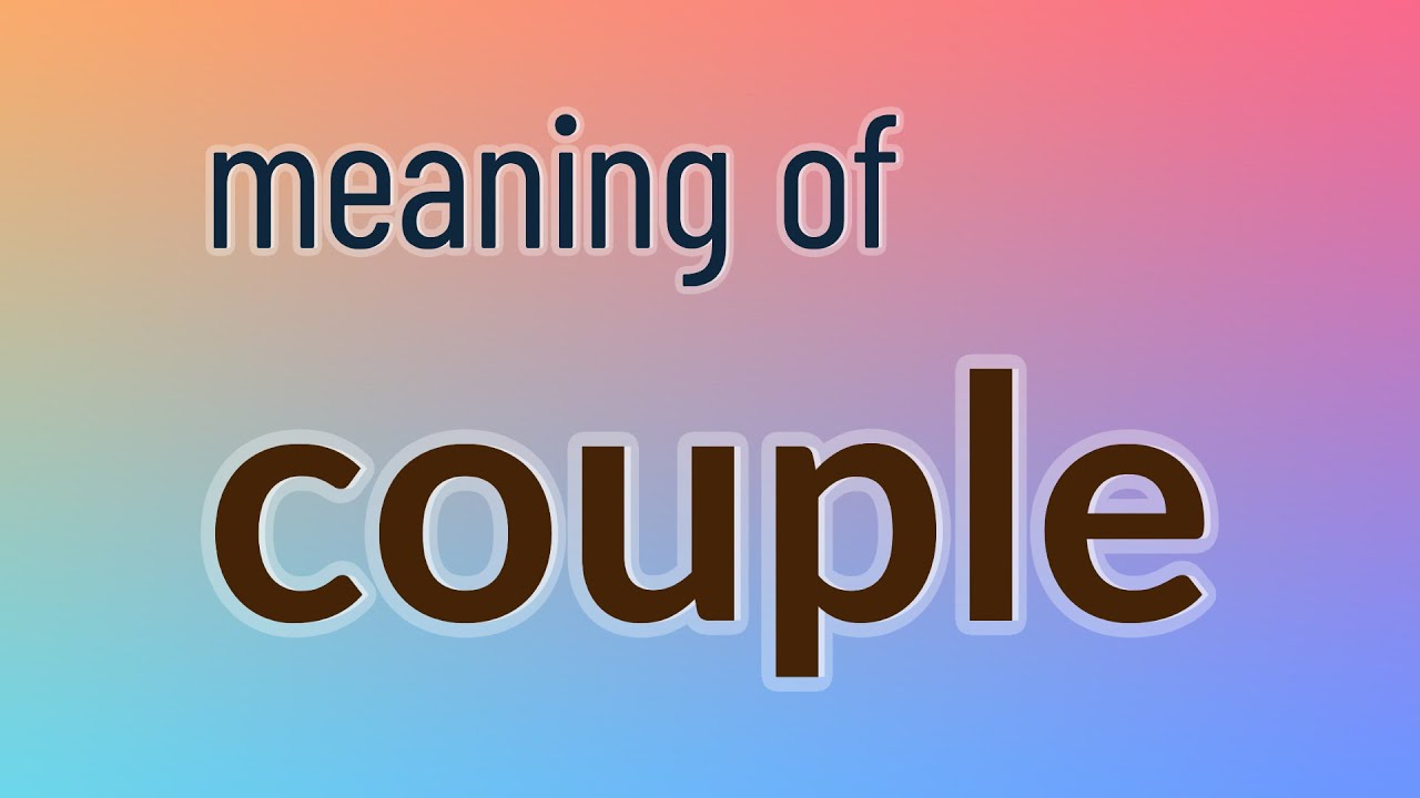 Couple - 147 English Vocabulary Flashcards - YouTube