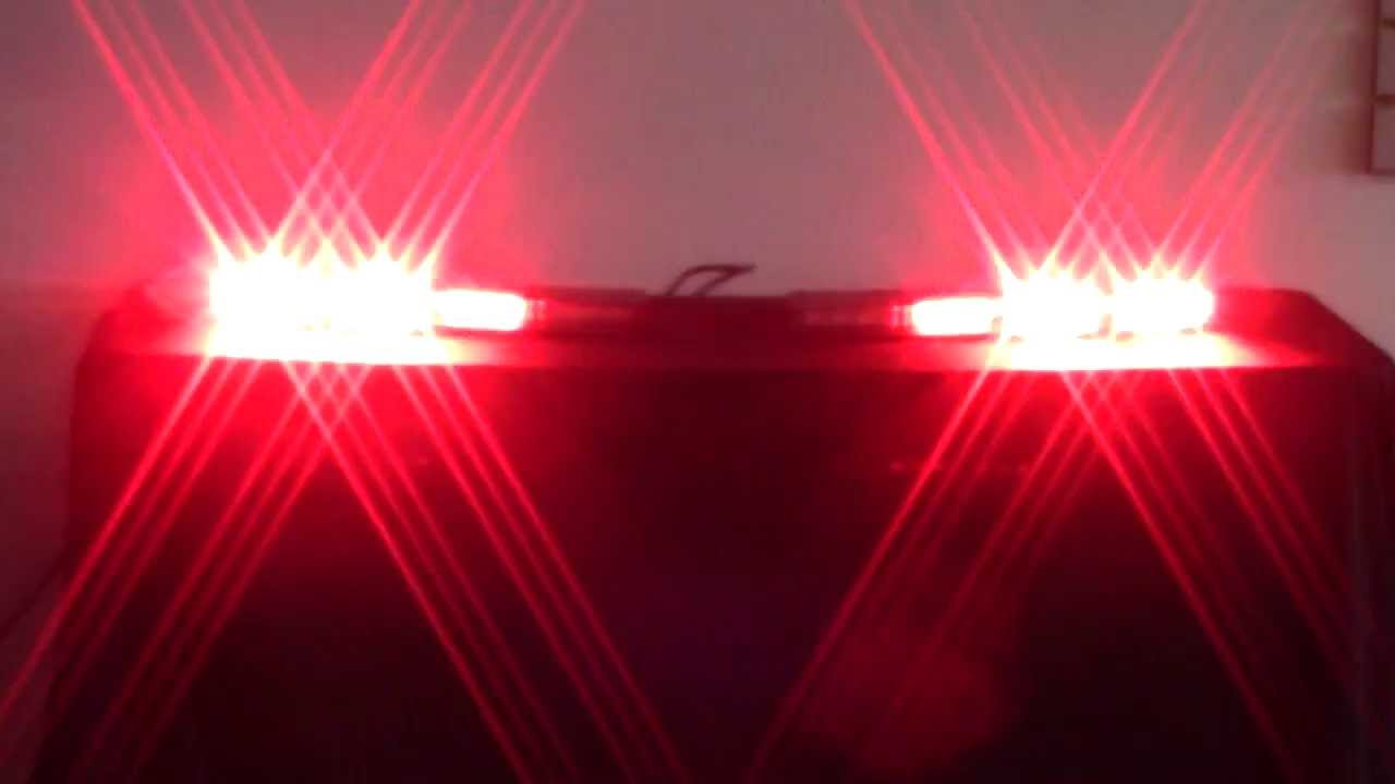 Star Warning Systems ULB24 Visor Bar Flash Pattern Demo - YouTube