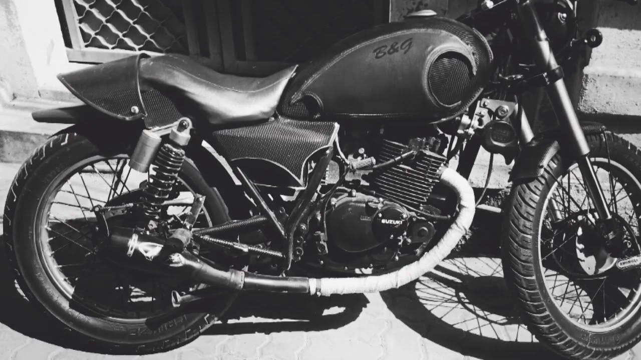 Cafe Racer Suzuki GS 150 Modified - YouTube