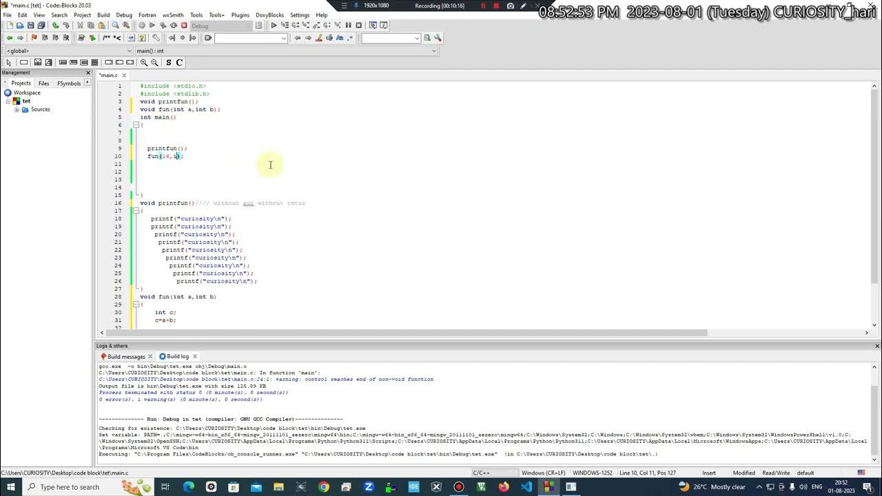 PART-14 | C Programming Full Course | function | malayalam - YouTube