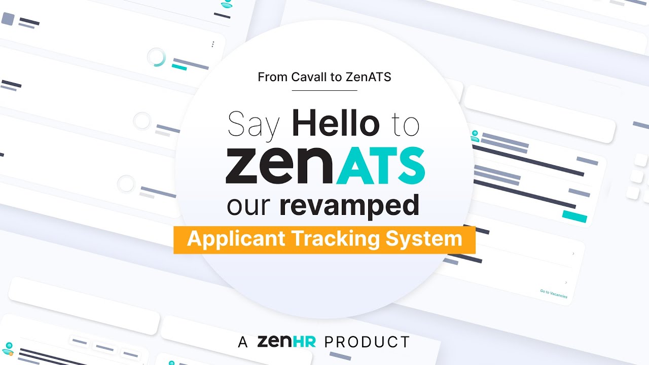 Say Hello to ZenATS, our revamped Applicant Tracking System - YouTube