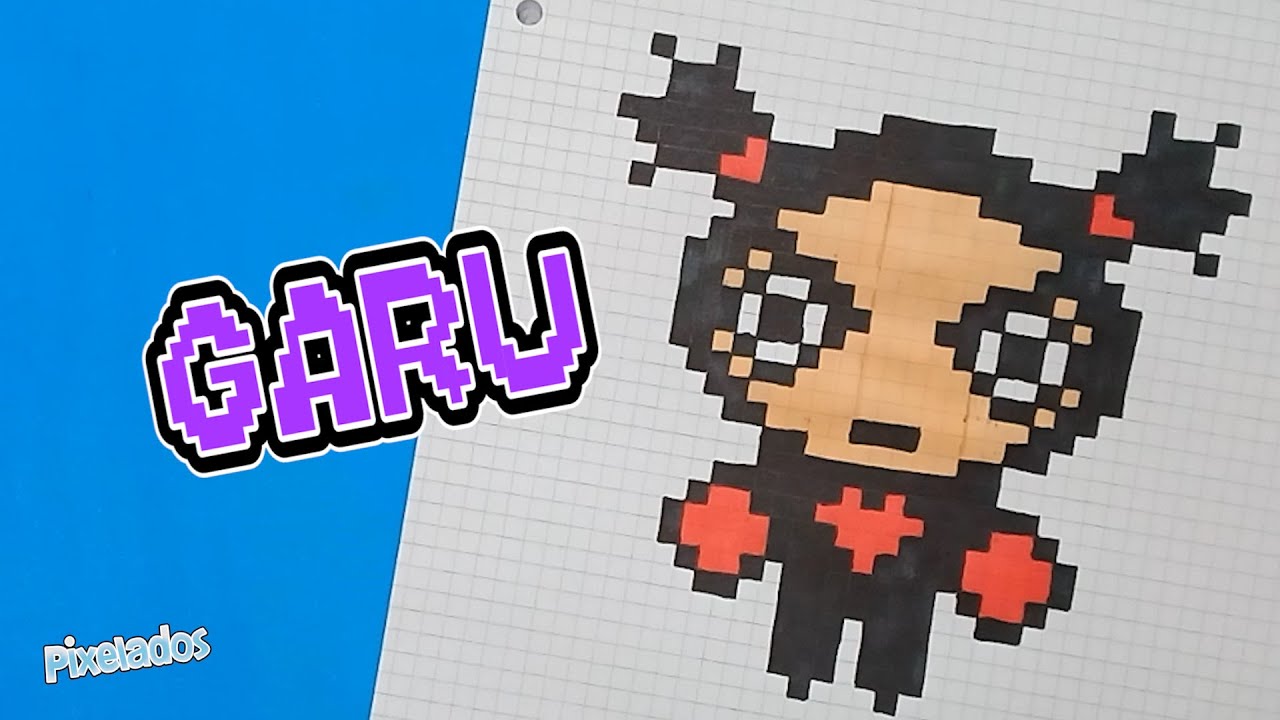 COMO DIBUJAR a GARU | how to draw Garu PIXEL ART - PIXELADOS - YouTube