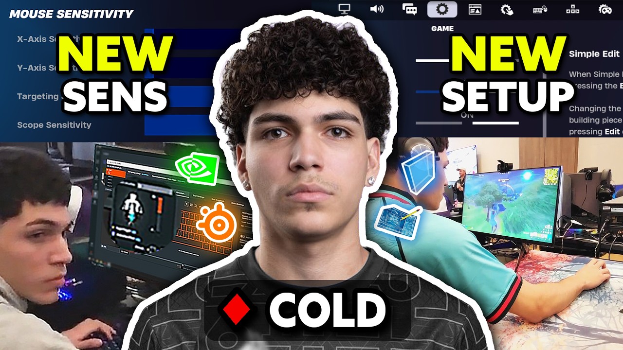 COLD Reveals NEW Settings & Fortnite Setup in Season 3! 🏆 (FNCS WINNER ...