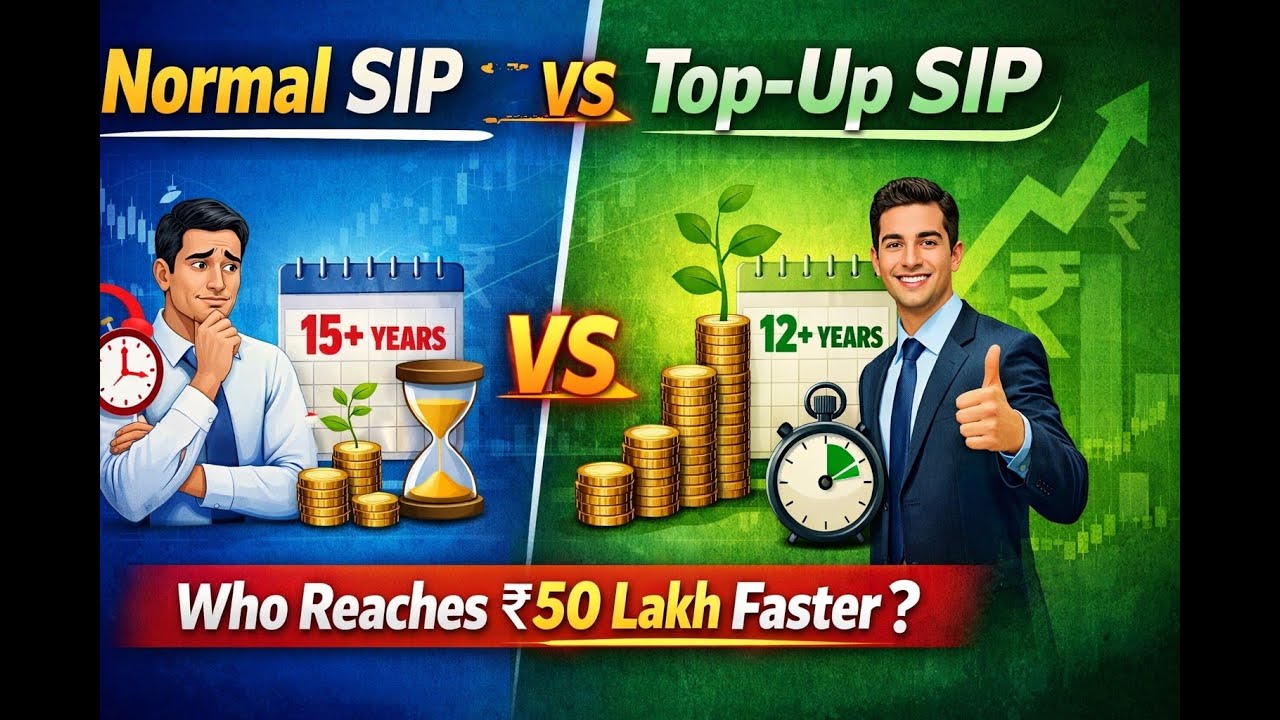 Normal SIP vs Top-Up SIP: Who Reaches ₹50 Lakh Faster? - YouTube