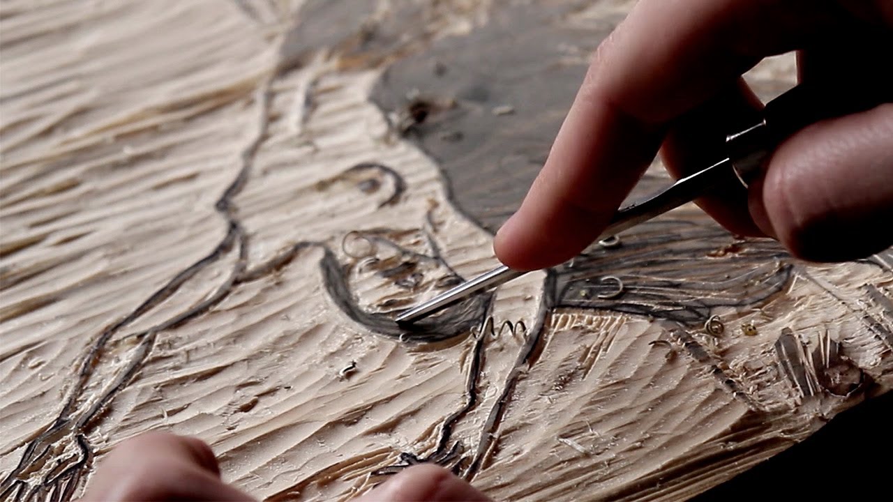 TUTORIAL GRABADO EN RELIEVE PASO A PASO l TIMELAPSE XILOGRAFÍA - YouTube