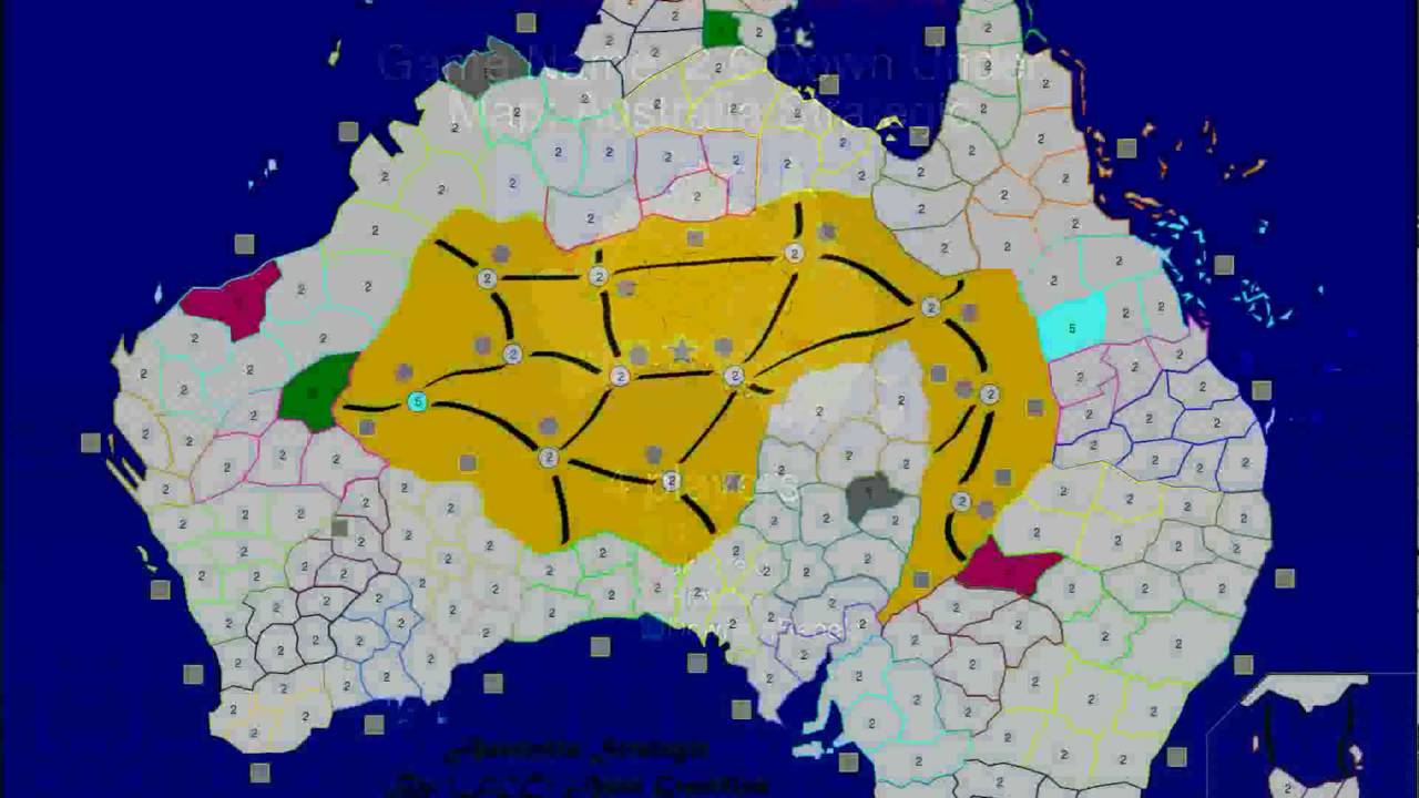 WarLight game: 2-6 Down Under - YouTube
