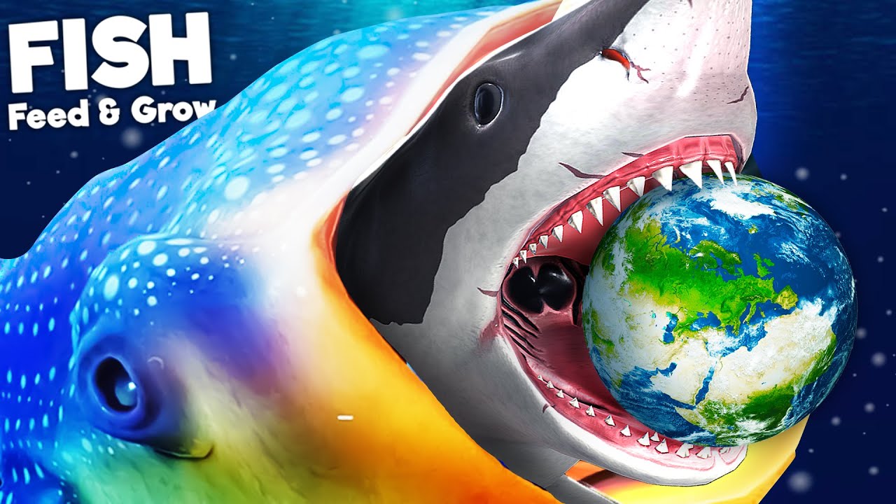 PESCE PIÙ GRANDE DEL MONDO VS MEGALODONTE!! Feed & Grow Fish - YouTube