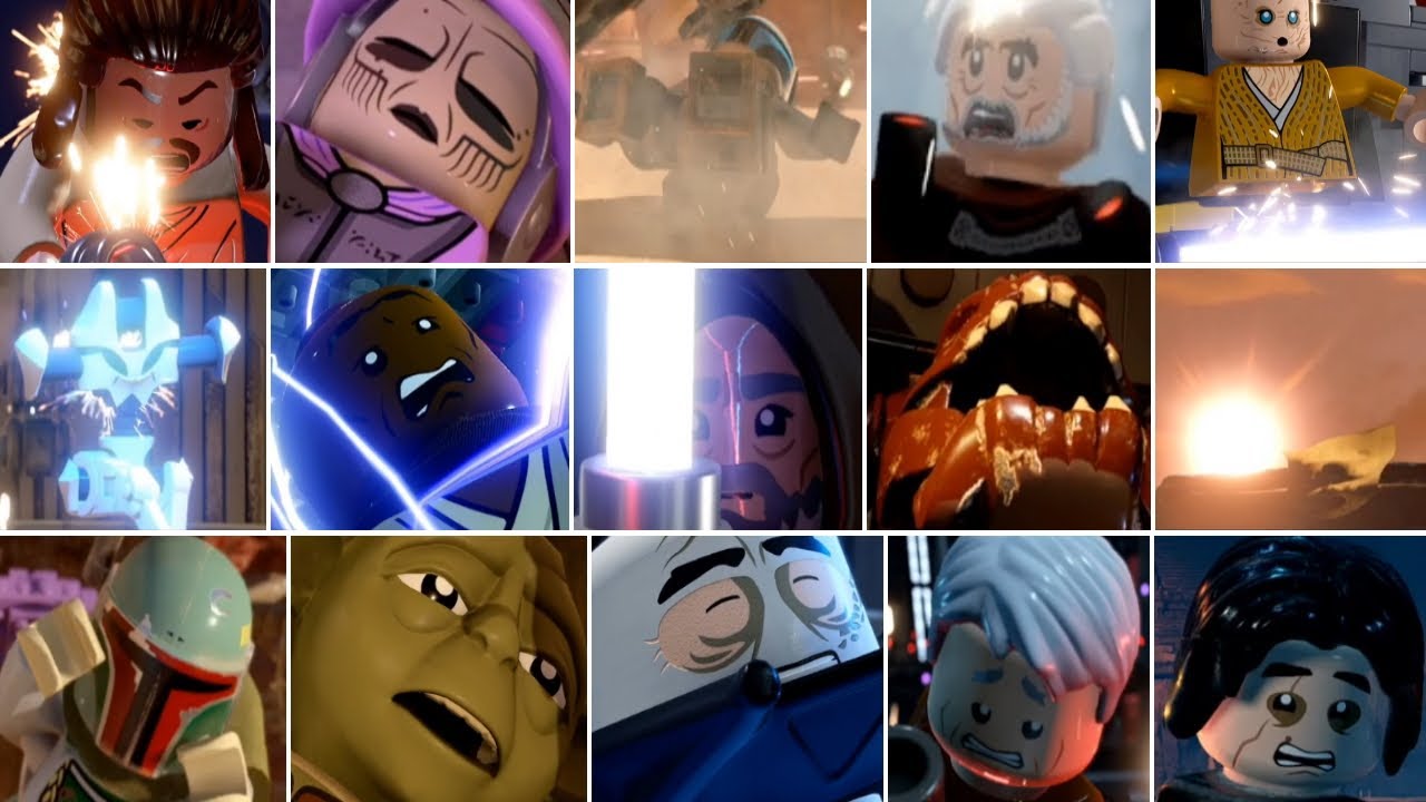 ALL MAJOR CHARACTER DEATHS in LEGO Star Wars The Skywalker Saga ...