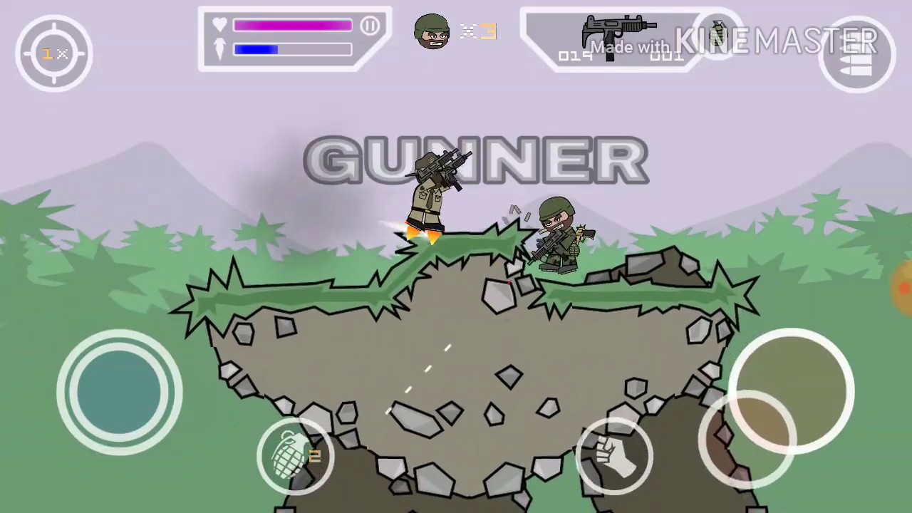 Mini Militia best of all in1 mod full game play - YouTube