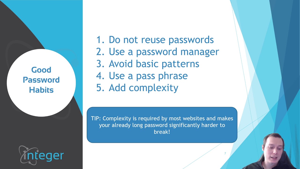 Quick Tips: Good Password Habits - YouTube