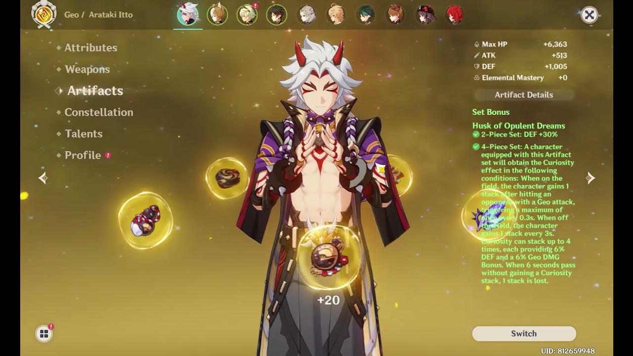 F2P C0 Arataki Itto + Whiteblind + Bennett + Gorou + R3 Damage Showcase | Genshin Impact - YouTube