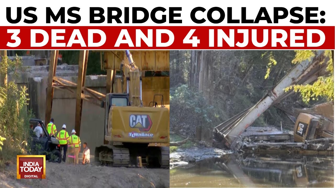 US MS Bridge Collapse: 3 Dead And 4 Injured In Mississippi Bridge ...