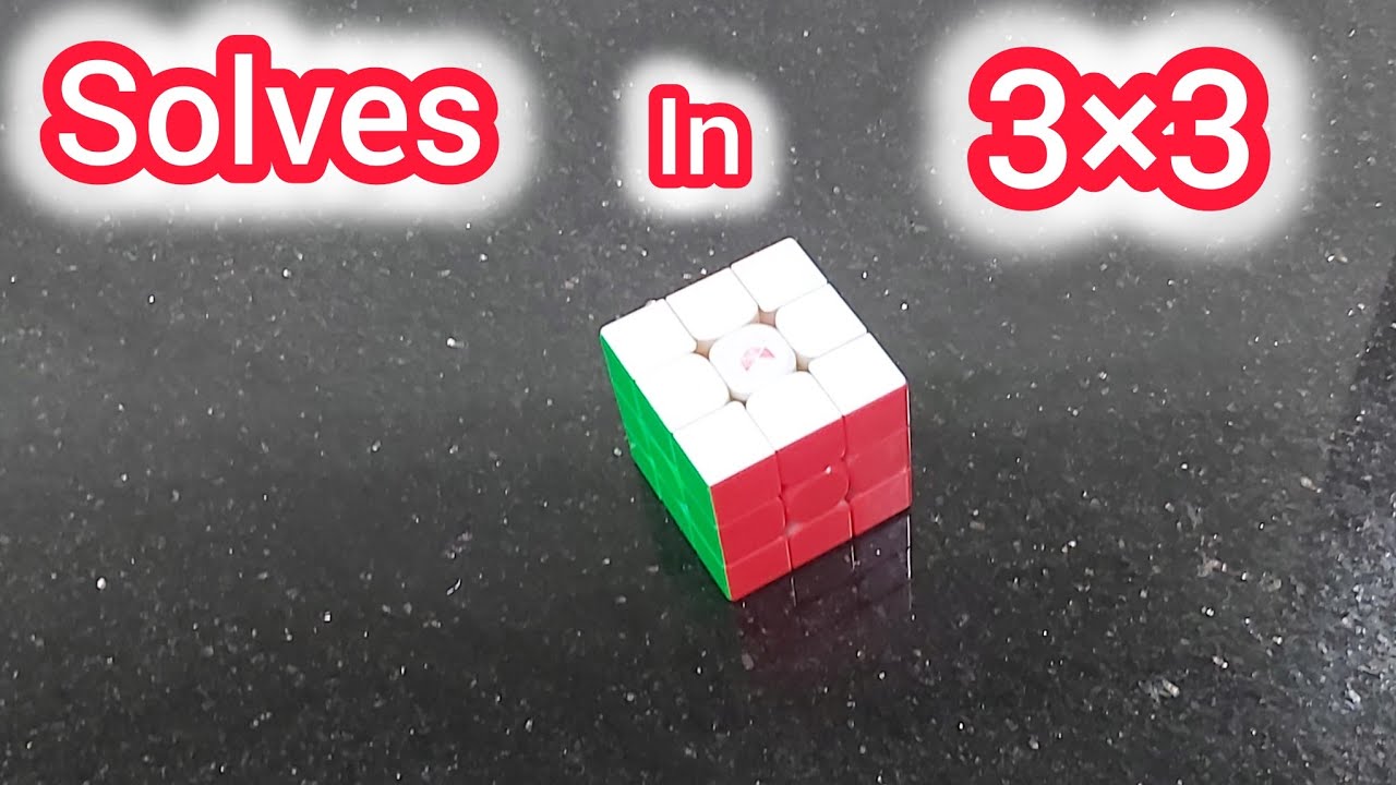 doing solves in 3×3 cube - YouTube