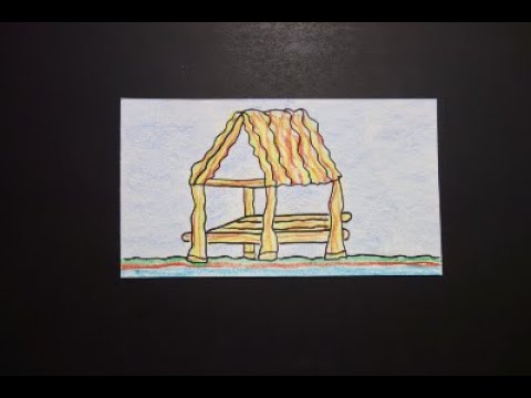 Let's Draw a Seminole Stilt Chickee! (Dwelling) - YouTube