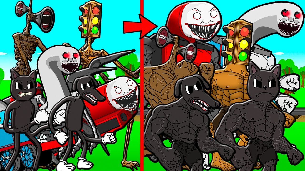 ALL SERIES TREVOR HENDERSON MONSTERS BECAME THE STRONGEST! MUSCLE SCP ...