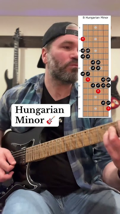 Hungarian Minor Scale Symmetrical Shape 🎸 #lesson #guitar - YouTube