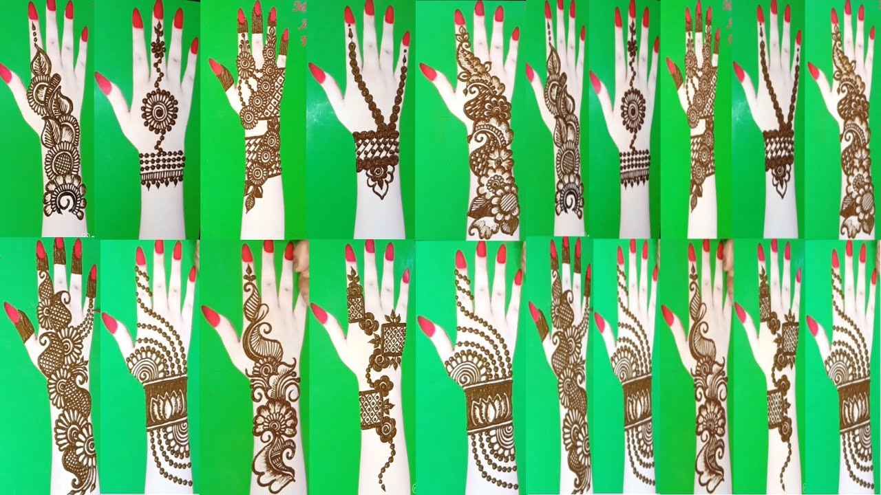 New mehandi designs|| mehandi designs step by step || - YouTube