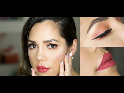 15 MINUTE EYE MAKEUP, MAKEUP FOR BEGGINERS BURGUNDY PALETTE BY KYLIE ...