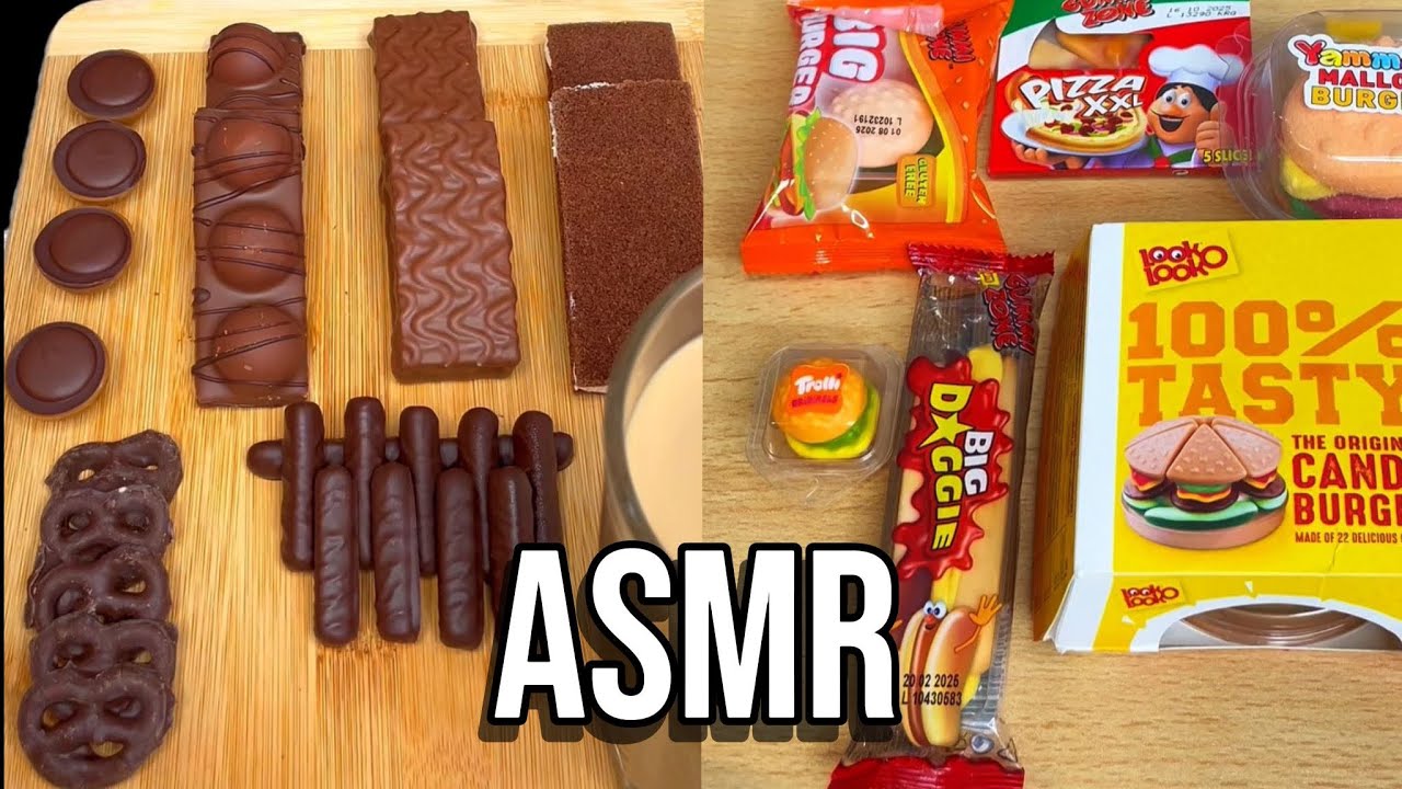 ASMR MUKBANG | CHOCOLATE AND GUMMY CANDY SNACKS | EATING SOUNDS | NO ...
